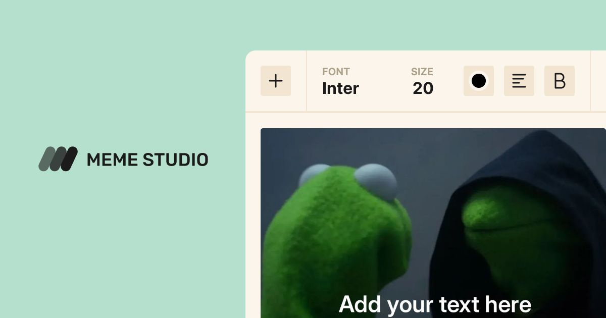 Evil Kermit Meme Generator - Meme Studio