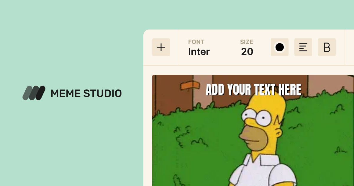 Homer Backing Into Bushes Gif - Meme Studio
