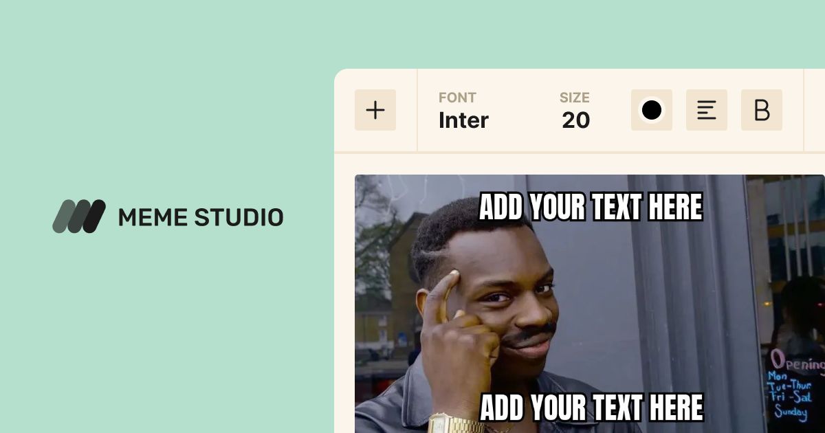 Roll Safe Meme Generator - Meme Studio