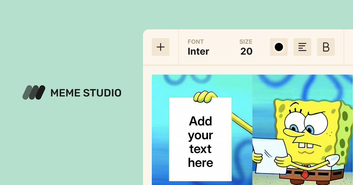 Spongebob Burning Paper Meme - Meme Studio