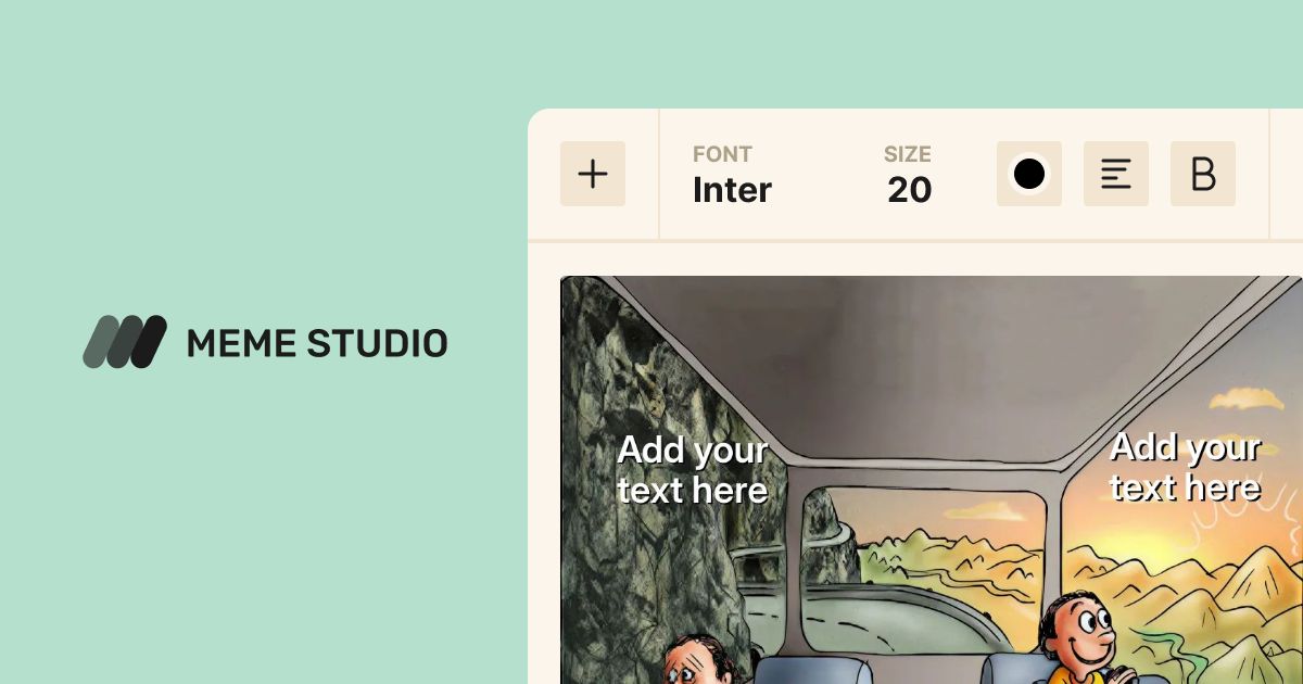 Two Guys On A Bus Meme Generator - Meme Studio