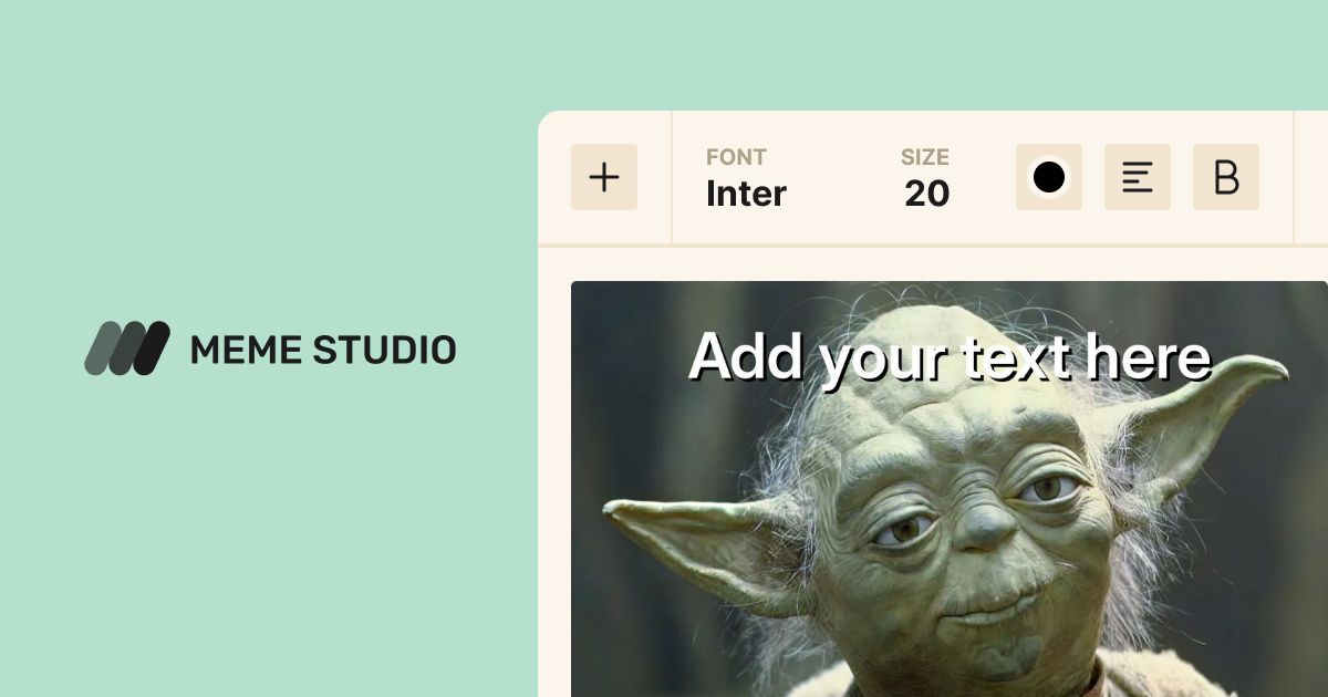 Yoda Meme Generator - Meme Studio